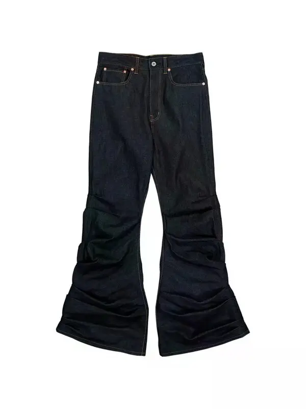 Junya Watanabe Bunched-hem Flared Jeans