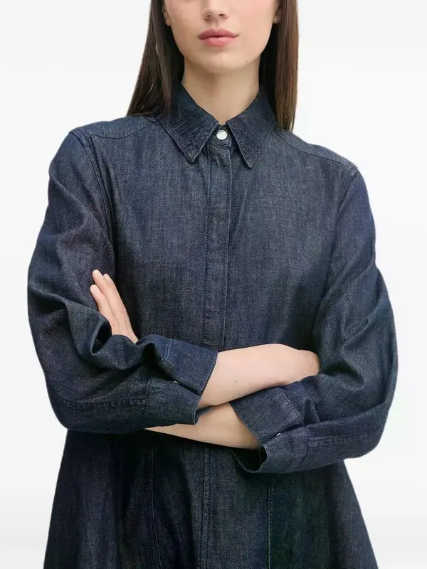 BENETTON Denim Flared Mini Dress