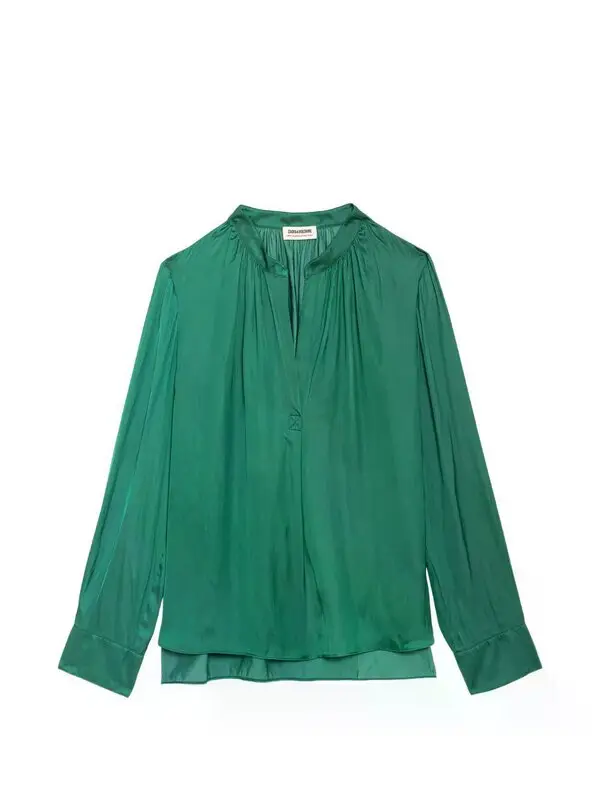 Zadig&Voltaire Satin Blouse - Green