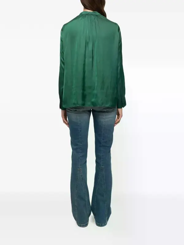 Zadig&Voltaire Satin Blouse - Green