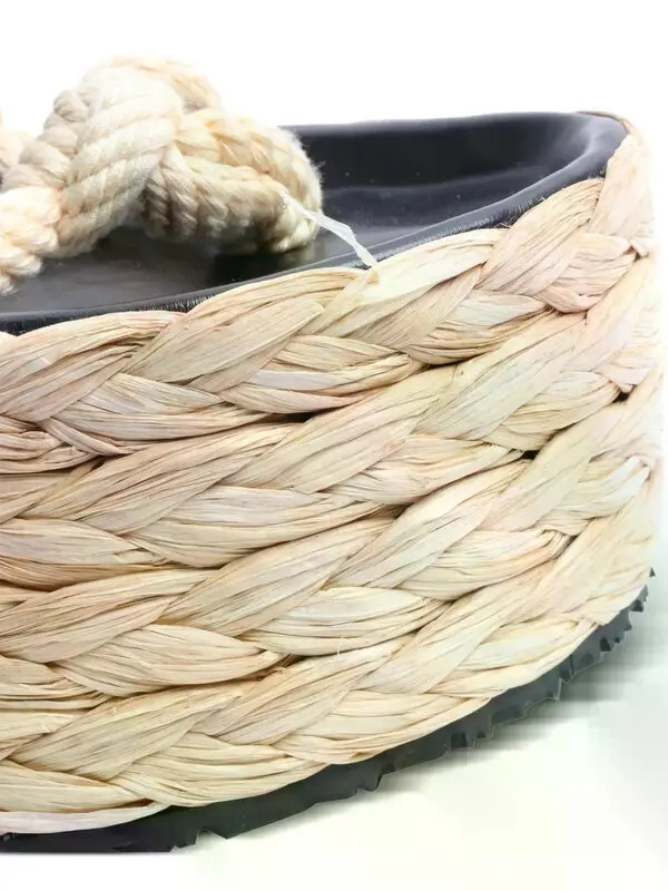 ISABEL MARANT VINTAGE Raffia Platform Sandals
