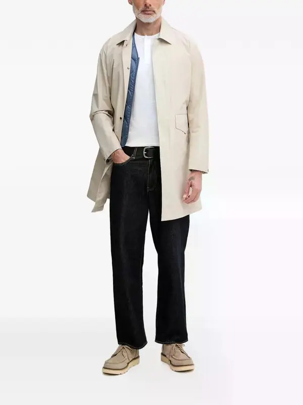 BENETTON Quilted Gilet-layered Coat