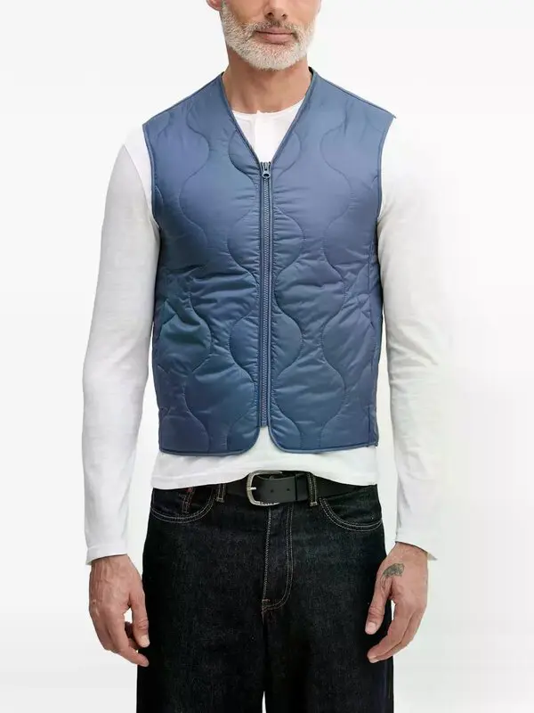 BENETTON Quilted Gilet-layered Coat