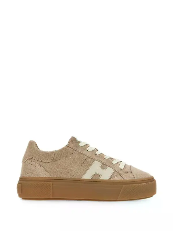 Hogan Crosswind Suede Sneakers With H-branding