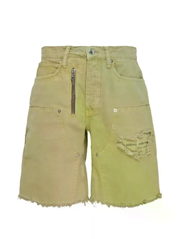 Alexander Wang Carpenter Shorts With Distressed Details