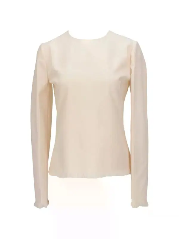 TOM FORD Frayed-edge Long-sleeve Top