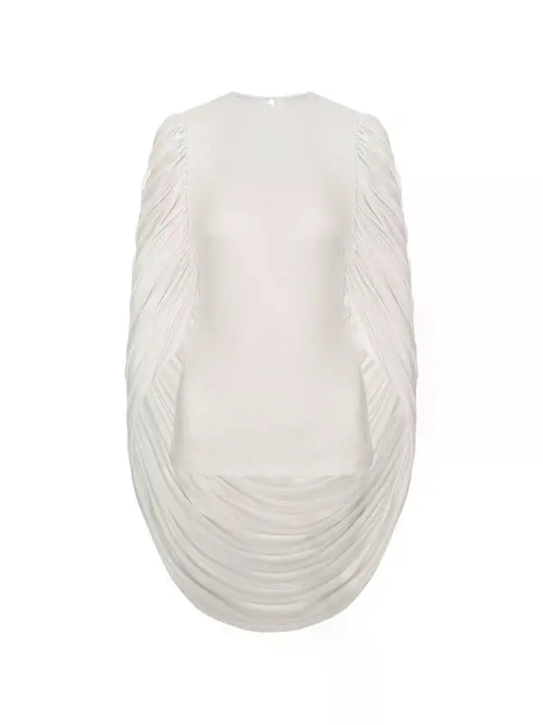 SEEN USERS Angel Draped Blouse - White
