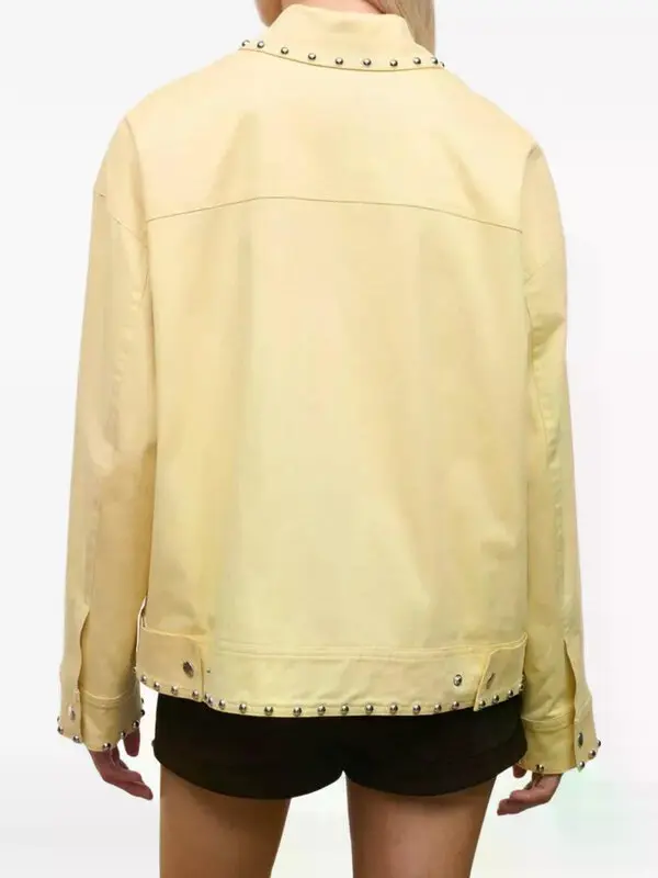 Staud Studded Classic Collar Jacket