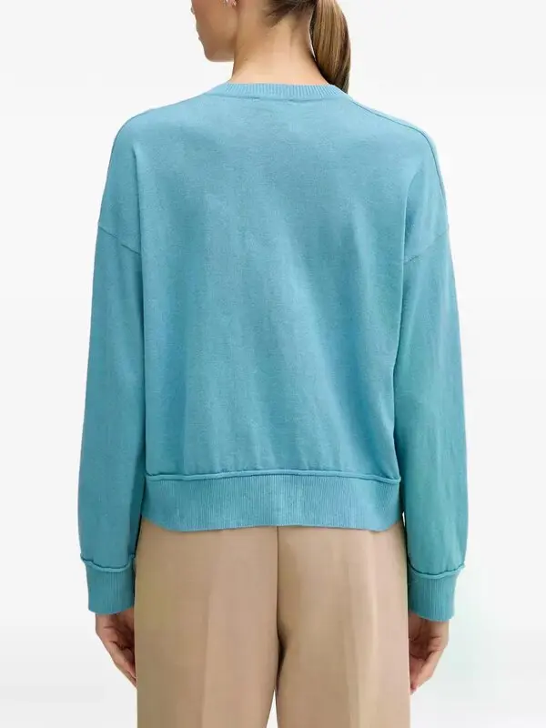 BENETTON V-neck Drop Shoulder Sweater
