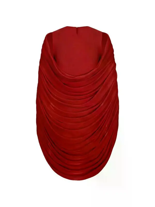 SEEN USERS Angel Draped Blouse - Red