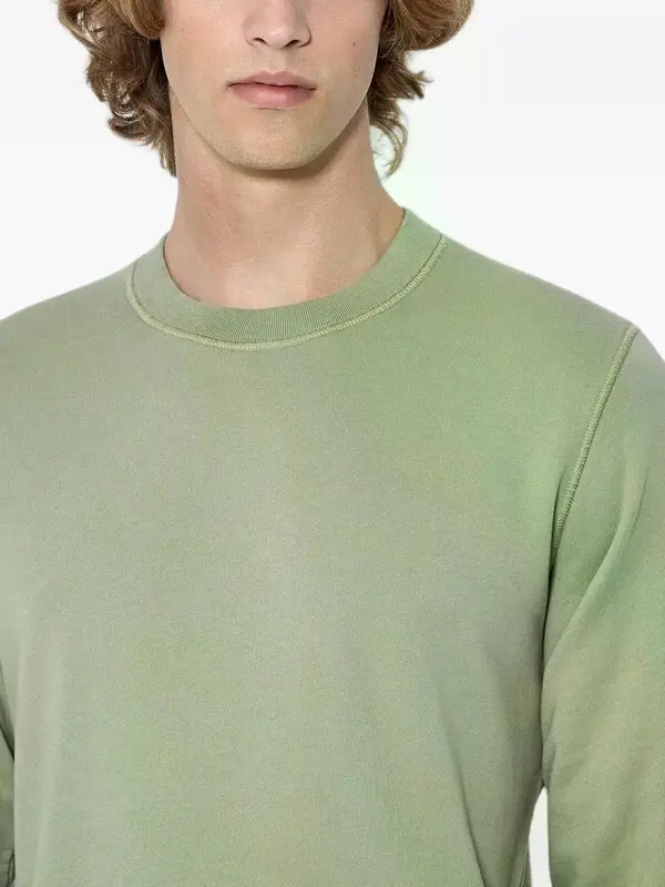 Stone Island Ribbed-trim Sweater With Arm Patch