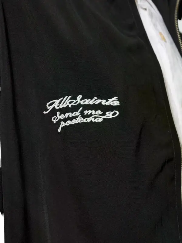 ALLSAINTS Embroidered Logo Shirt Jacket