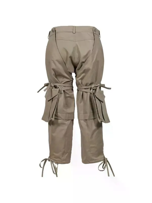 SRVC STUDIO Bella Cut-out Tie-fastening Cargo Pants