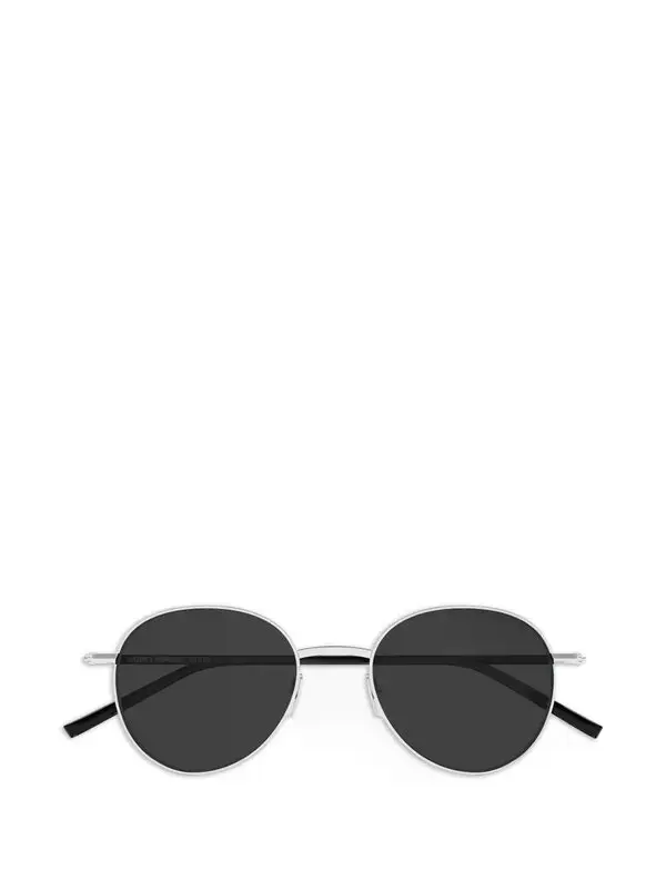 Saint Laurent Sl865 Round-frame Metal Sunglasses - Silver