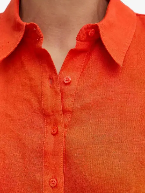 BENETTON Short Sleeve Linen Shirt