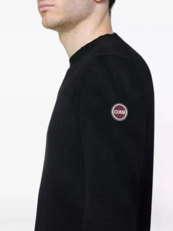 COLMAR Crew Neck Logo Patch Sweater