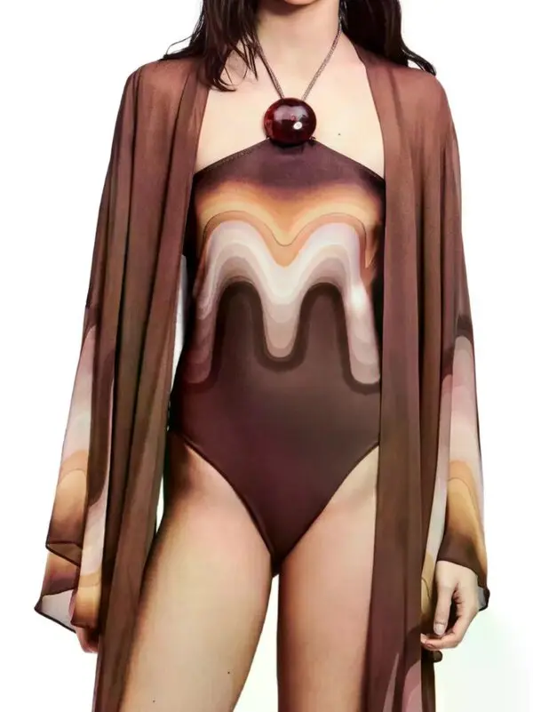 YUKIO Wavy Print One Piece