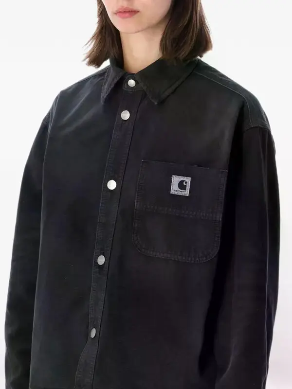 Carhartt Work In Progress Georgia Logo-patch Button-up Shirt Jacket