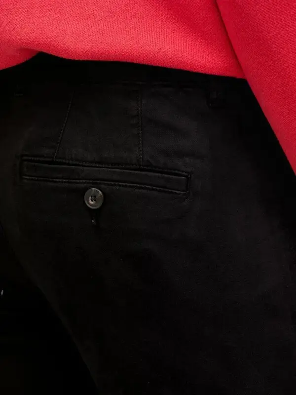 BENETTON Straight-leg Chino Trousers - Black