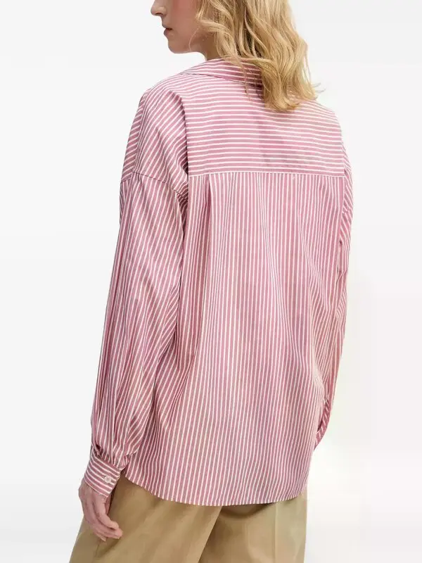 BENETTON Vertical Stripe Button-up Shirt