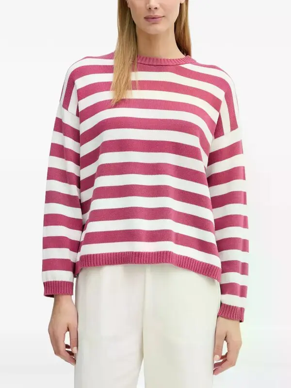 BENETTON Striped Sweater With Side Slits