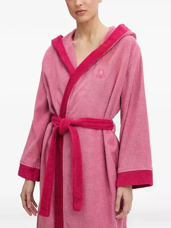 BENETTON Hooded Belted Dressing Gown