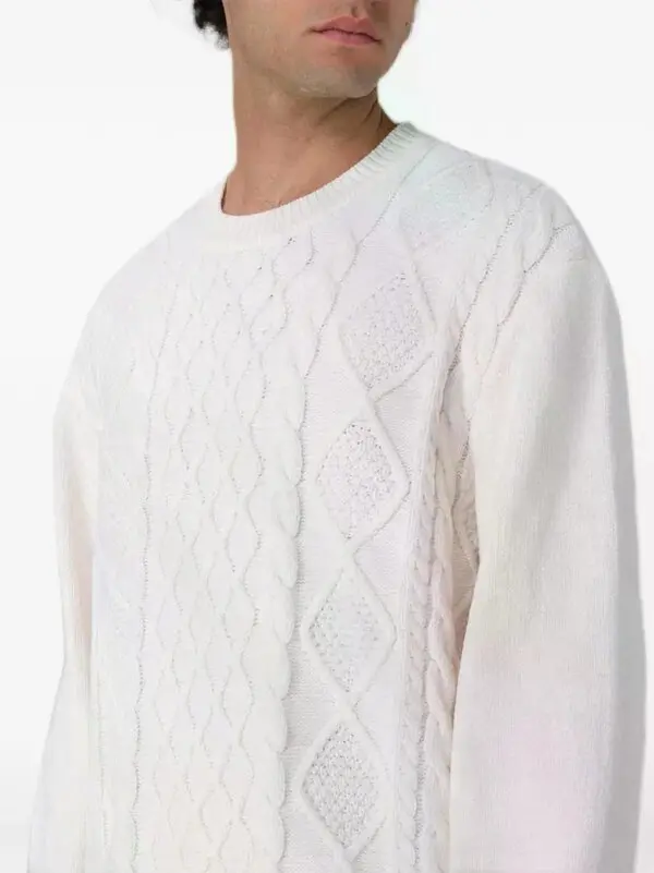 Armani Exchange Cable Knit Crew Neck Sweater