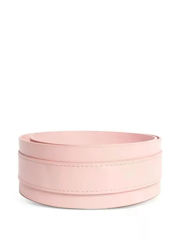 Brandon Maxwell Leather Belt - Pink
