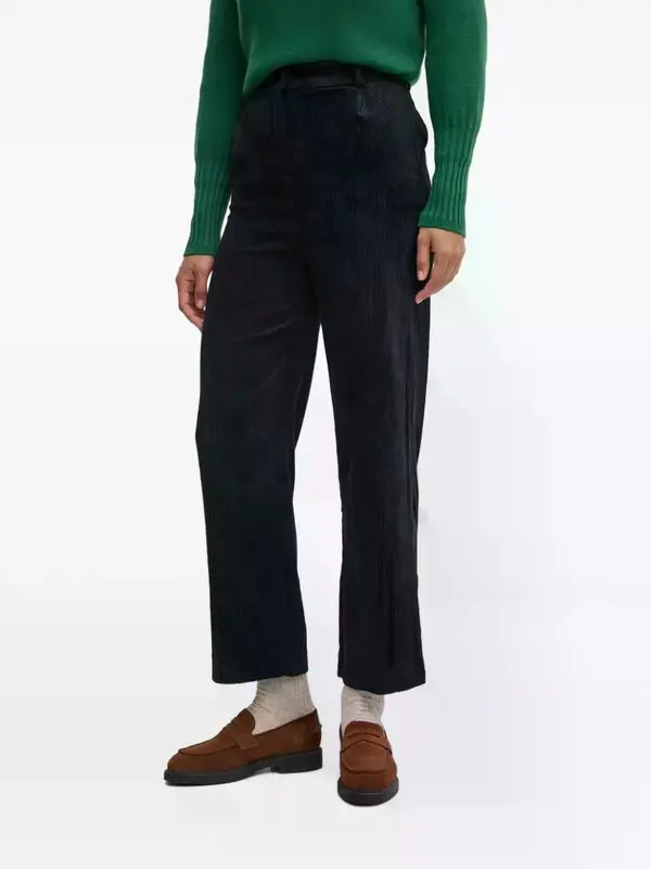 BENETTON Corduroy Textured Straight Leg Trousers