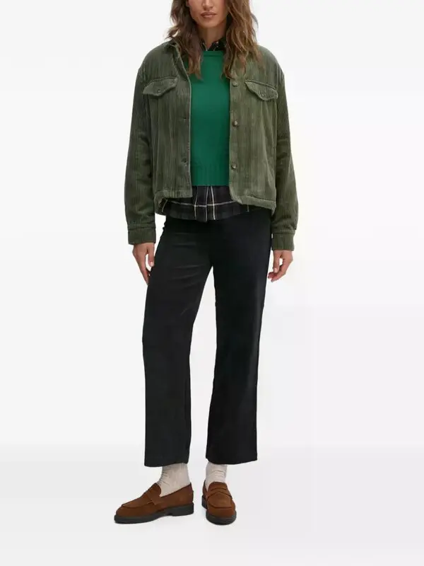 BENETTON Corduroy Textured Straight Leg Trousers
