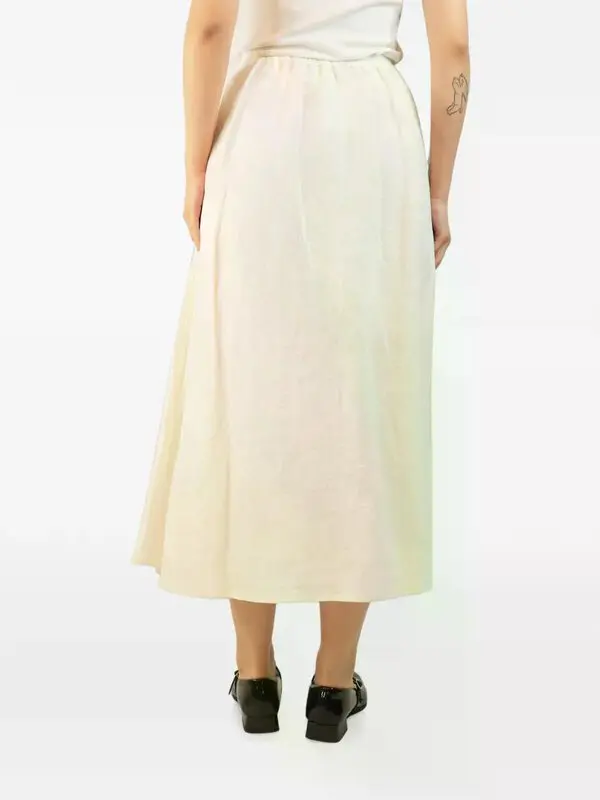 CABBAGES & ROSES Pleated Wrap-front Skirt