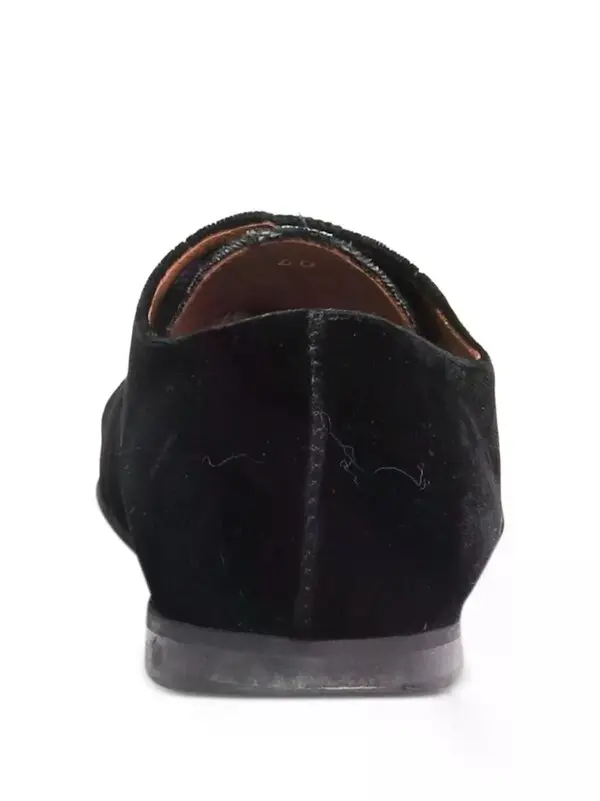 DANIELA GREGIS Lace-up Velvet Loafers