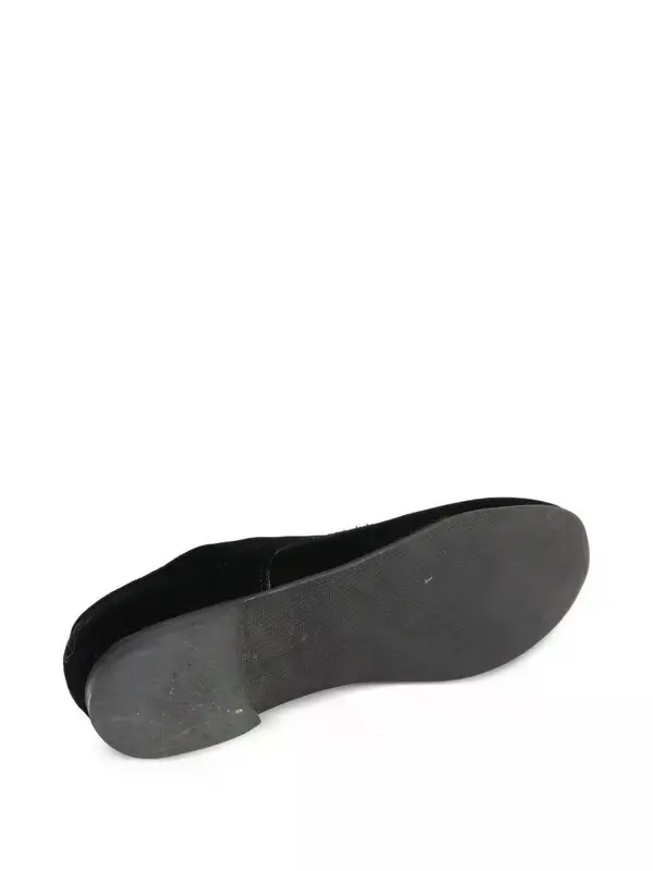 DANIELA GREGIS Lace-up Velvet Loafers