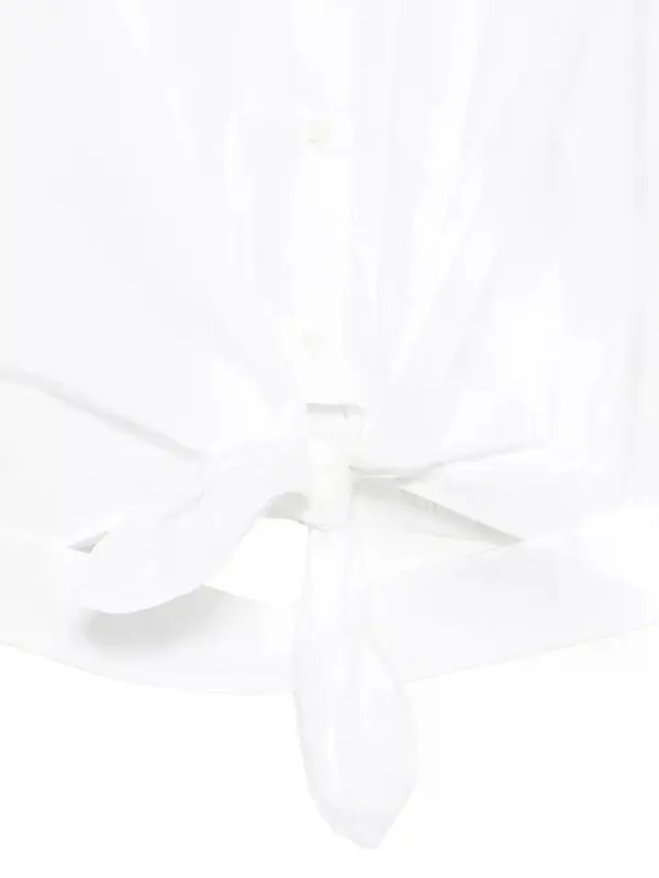 Liviana Conti Tie-front Button-up Shirt - White