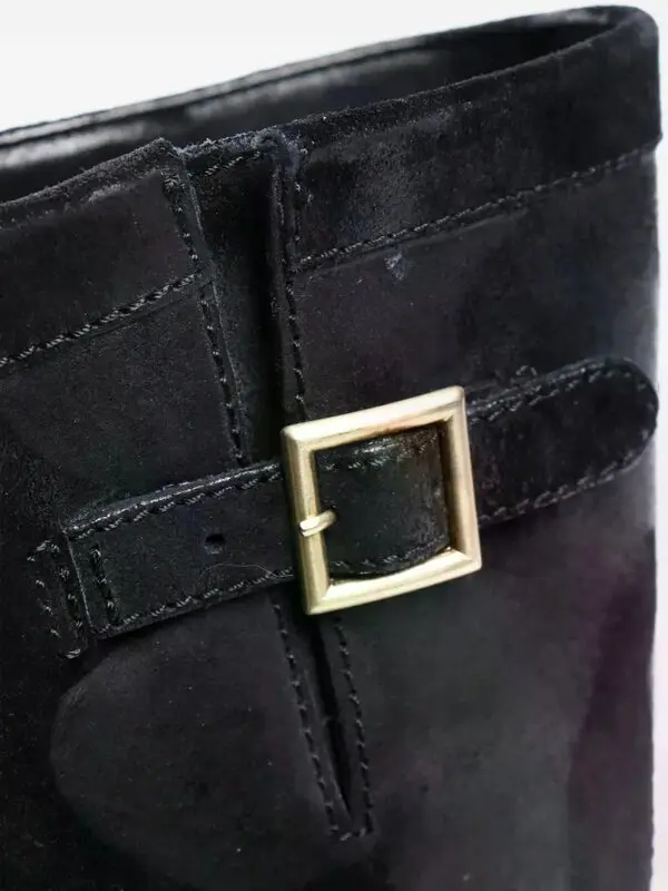 JIMMY CHOO Leather Buckled Boots