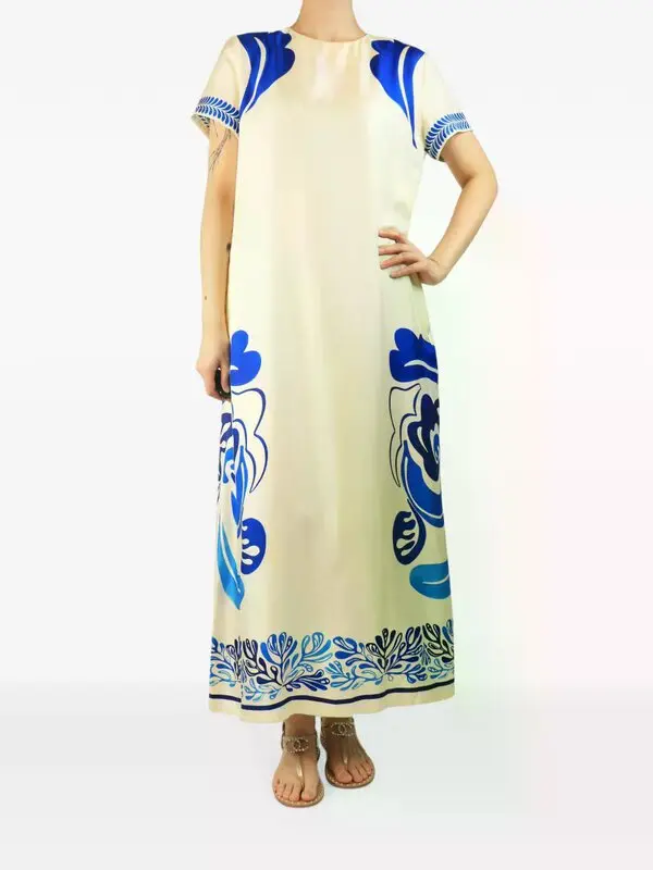 La DoubleJ Printed Maxi Dress - Neutrals