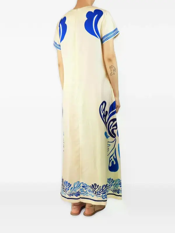 La DoubleJ Printed Maxi Dress - Neutrals