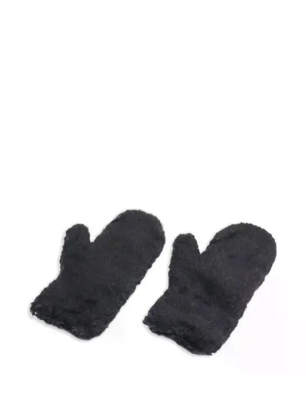 Max Mara Teddy-texture Mittens