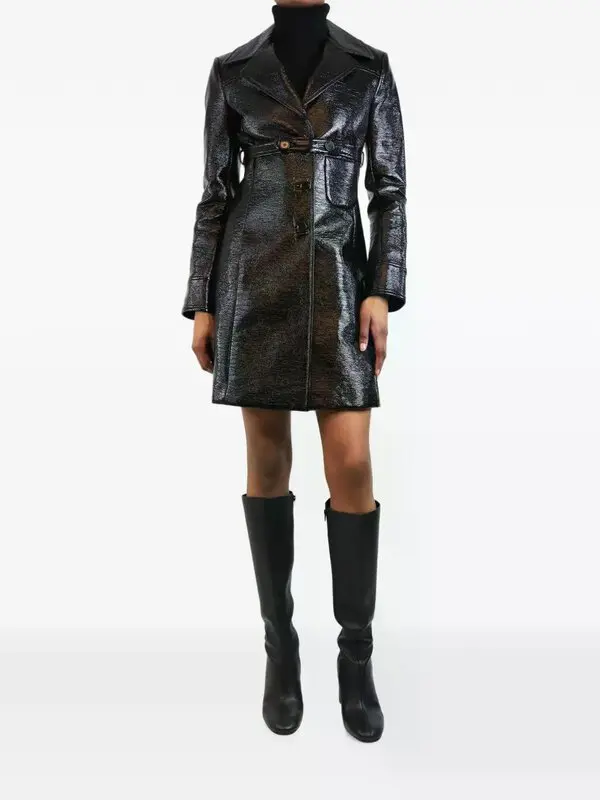 COURREGES Vinyl Single-breasted Coat