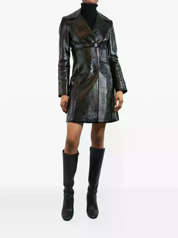 COURREGES Vinyl Single-breasted Coat