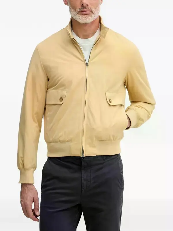 BENETTON High-neck Button-flap Jacket