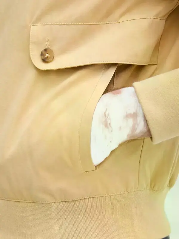 BENETTON High-neck Button-flap Jacket