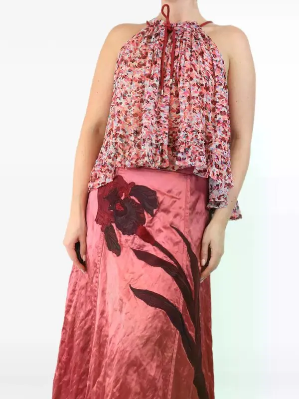 MARANT ETOILE Floral Print Halter Neck Top
