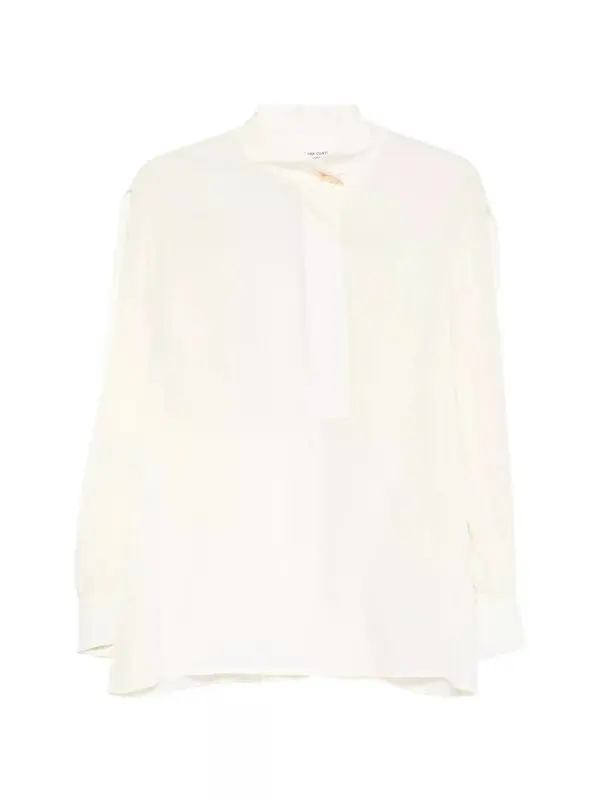Liviana Conti Mock Neck Long Sleeve Blouse