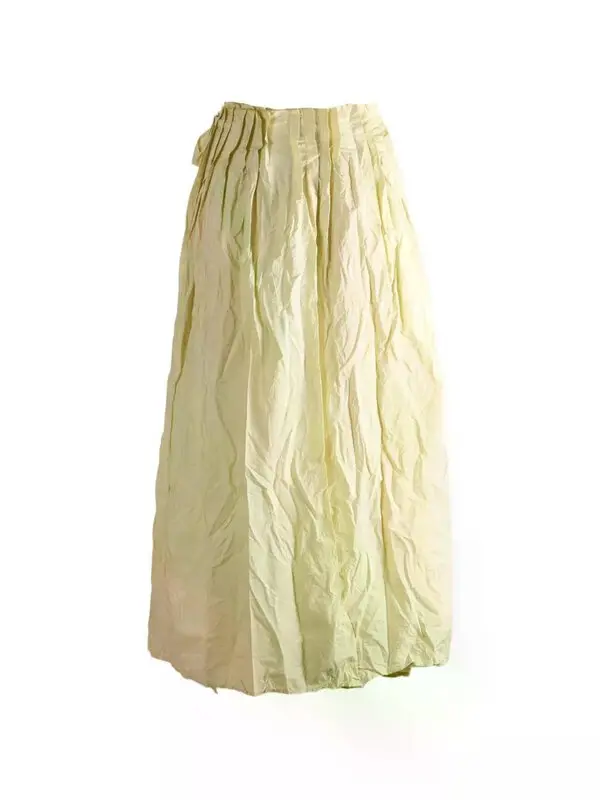 DANIELA GREGIS Crinkled Effect Maxi Skirt
