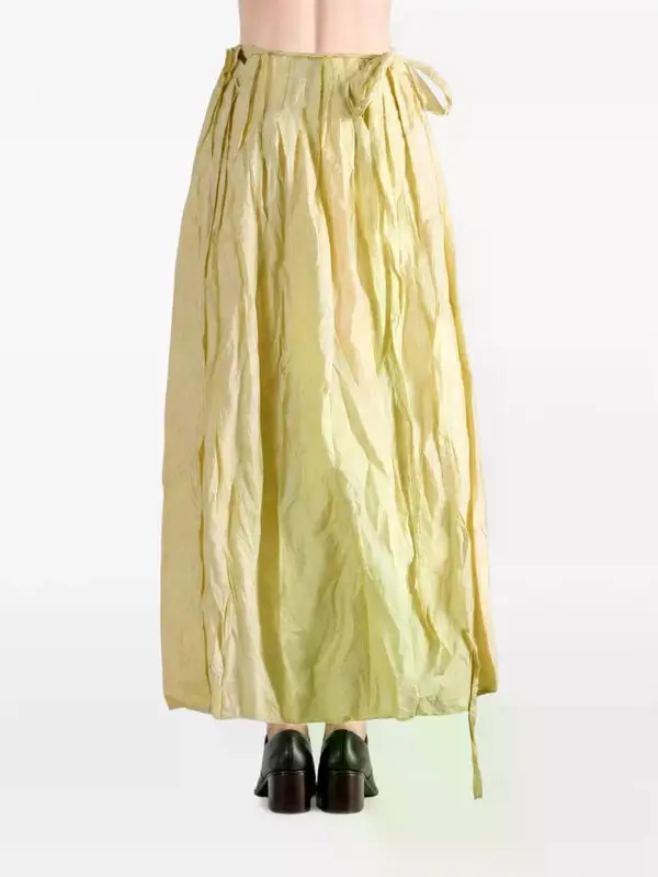 DANIELA GREGIS Crinkled Effect Maxi Skirt