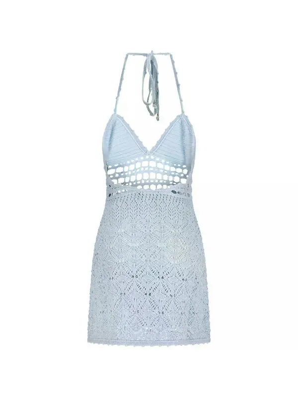Retrofete Milene Crochet-knit Mini Dress
