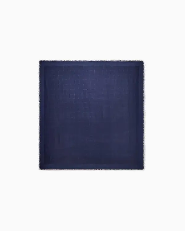 Giorgio Armani Foulard In Silk Jacquard - Blue