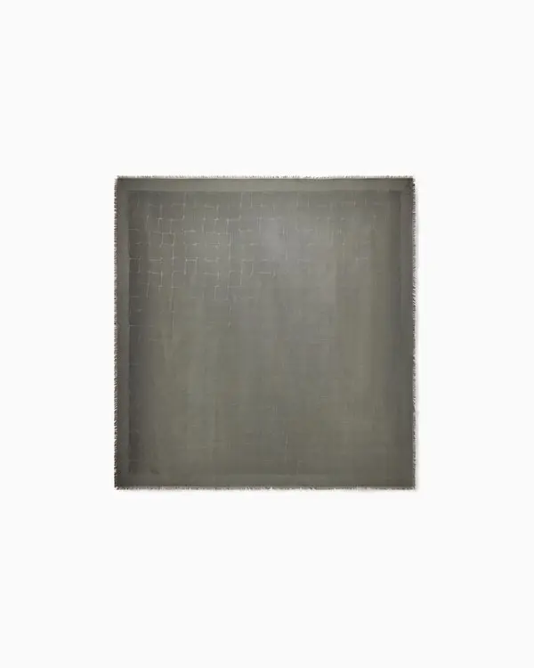 Giorgio Armani Foulard In Silk Jacquard - Grey