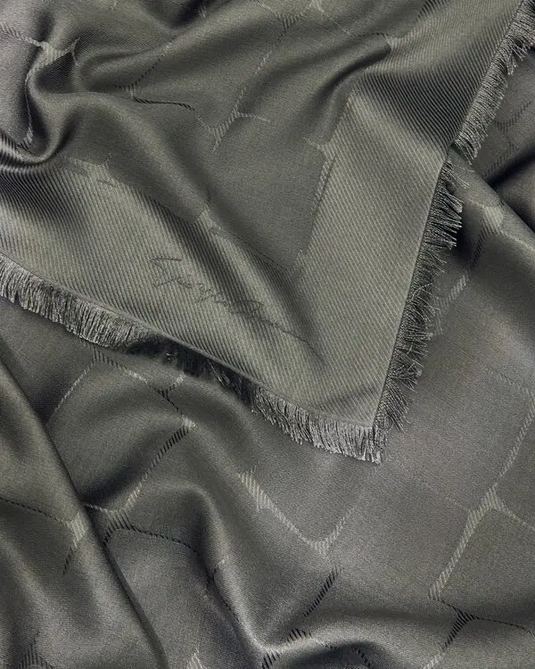 Giorgio Armani Foulard In Silk Jacquard - Grey
